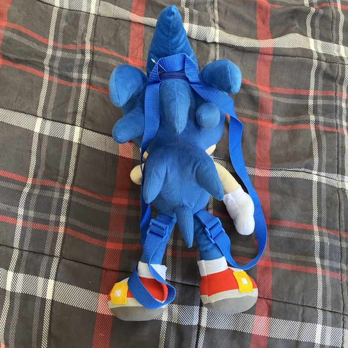 Japanese Brand y2k sonic the hedgehog plushy backpack | Grailed
