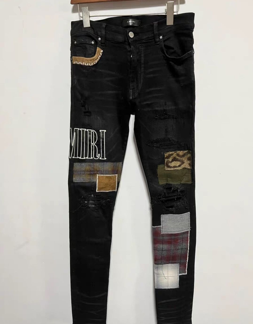 Amiri AMIRI Patch Multi Patterns Jeans | Grailed