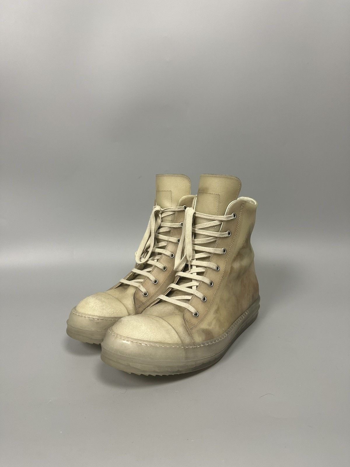 Rick Owens SS23 ‘EDFU’ Transparent Leather Ramones | Grailed