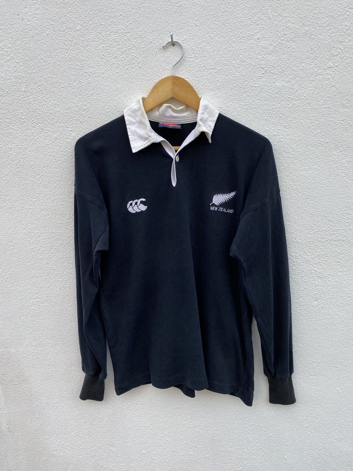 Vintage Vintage Canterbury of New Zealand All Black rugby polo shirt | Grailed