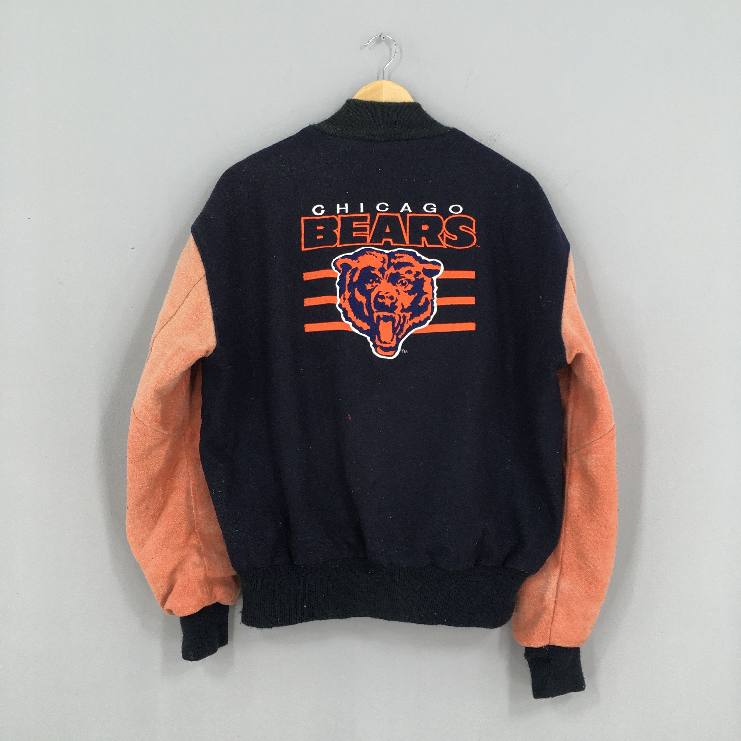 NFL × Varsity Jacket × Vintage Chicago Bears NFL American Football ...