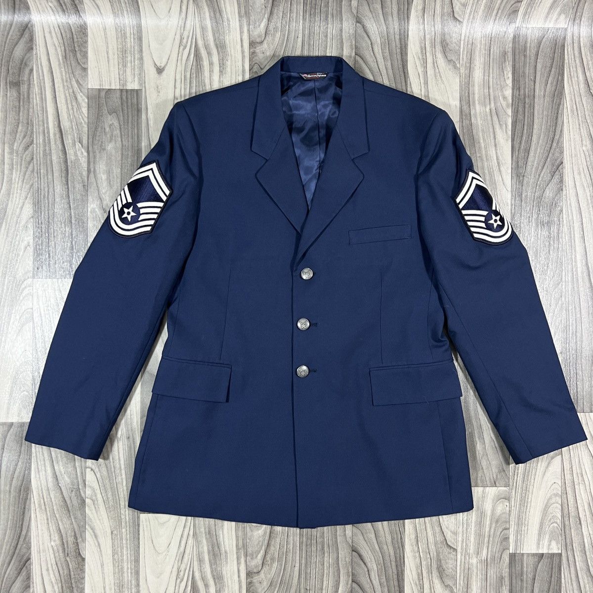 Usaf USAF Dress Blue Jacket 43L Senior Master Sergeant | Grailed