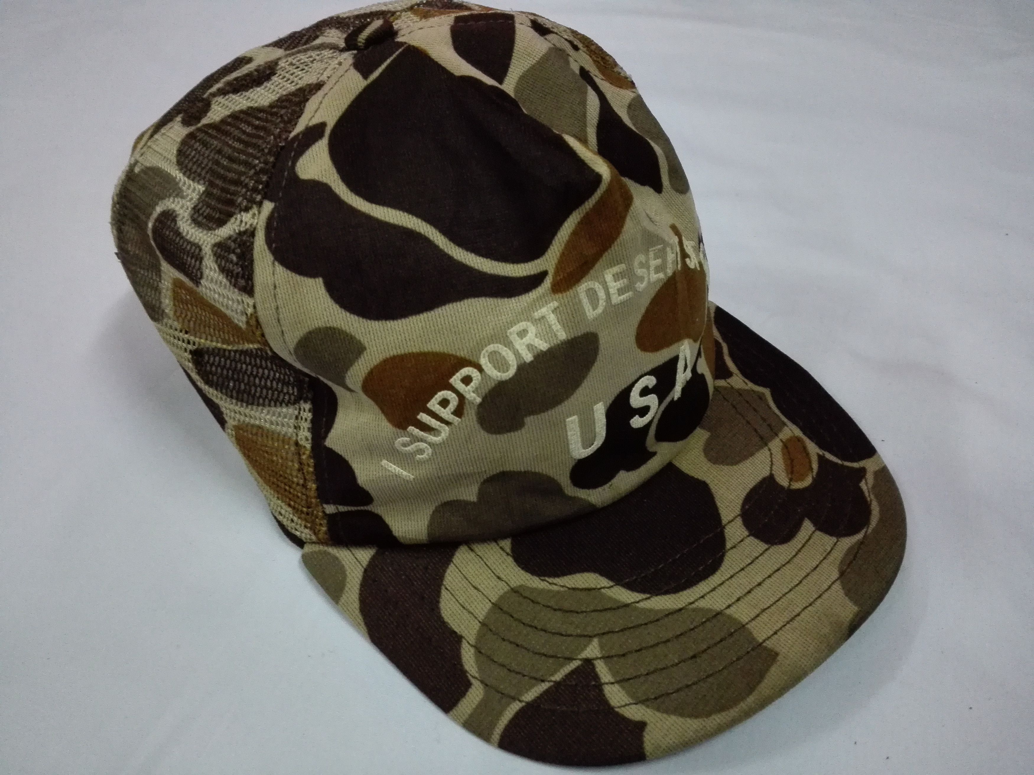 Military Vintage DESERT STORM USA CAMOUFLAGE Hat | Grailed