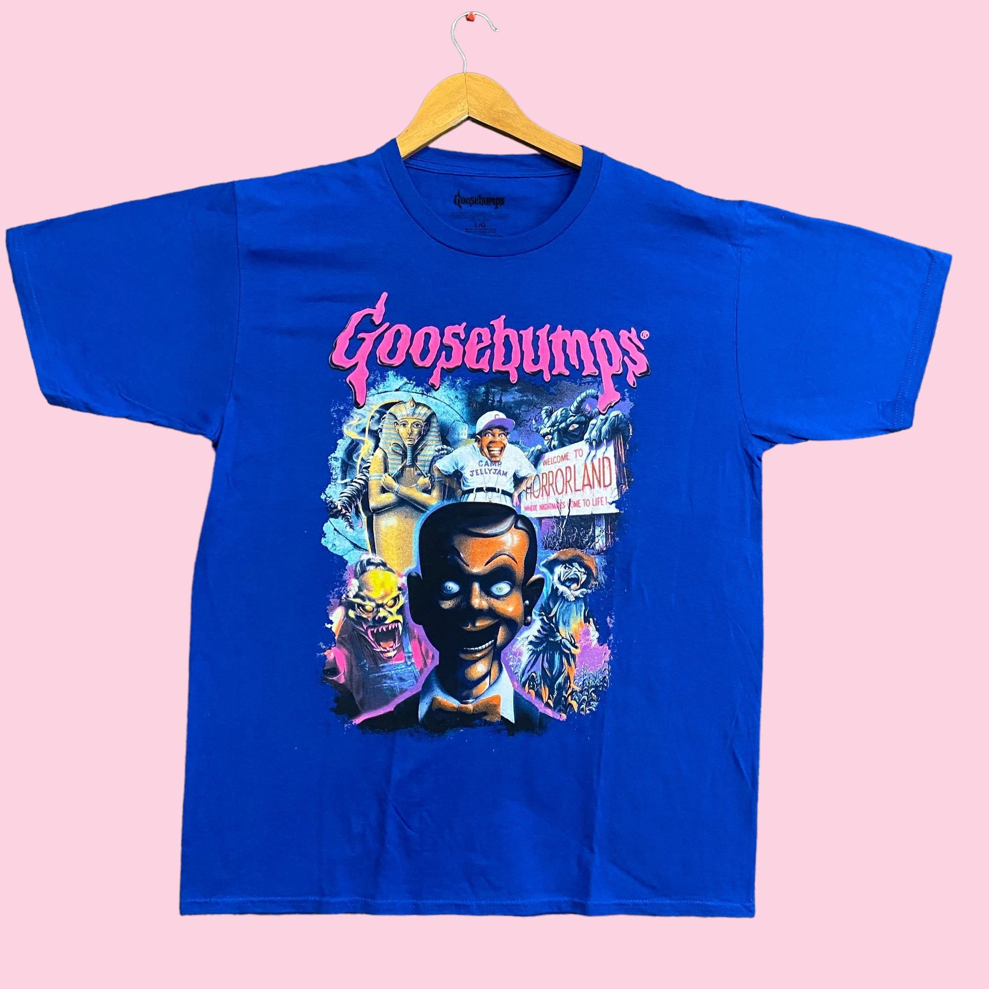 Streetwear R.L. Stein Goosebumps Poster Horror Tee L | Grailed