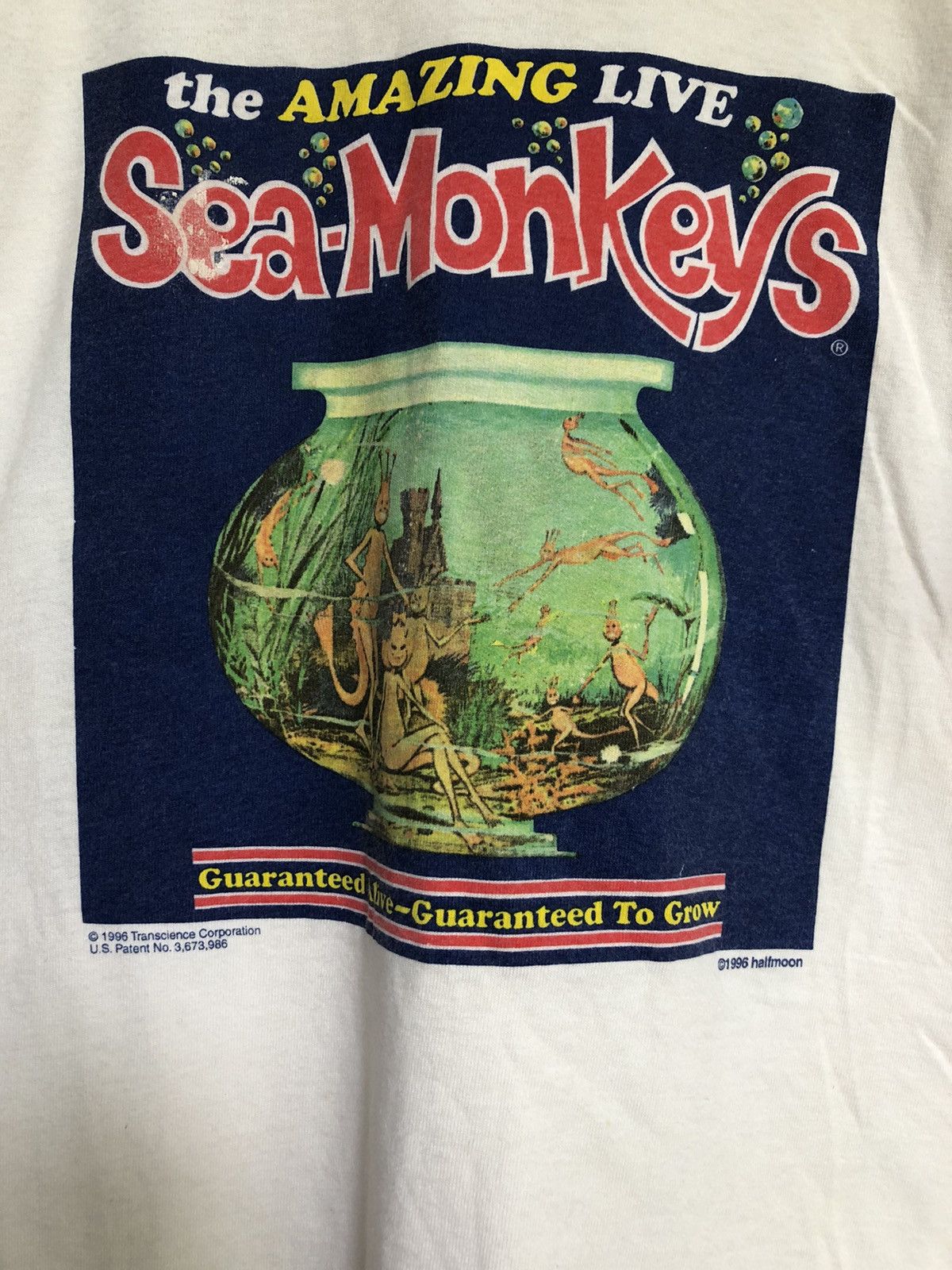 Vintage 90’s The sea Monkey Harold Von braunhut ringer white Shirt ...