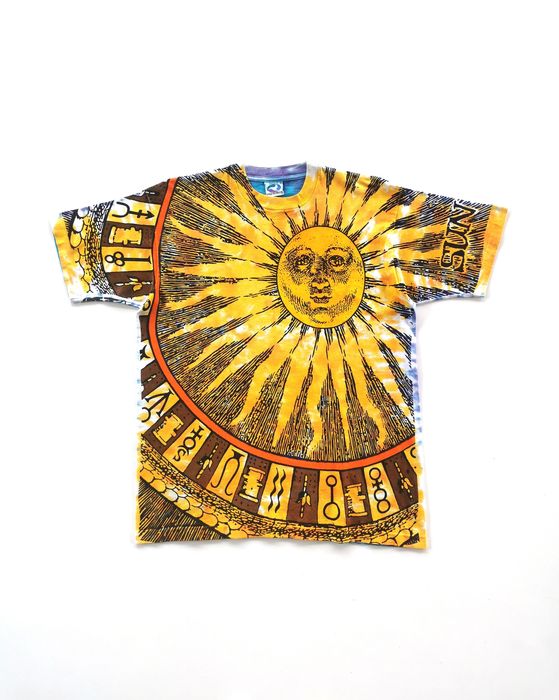 Vintage 1992 Vintage Sun Moon Art By Chris Pinkerton Liquid Blue Tee ...