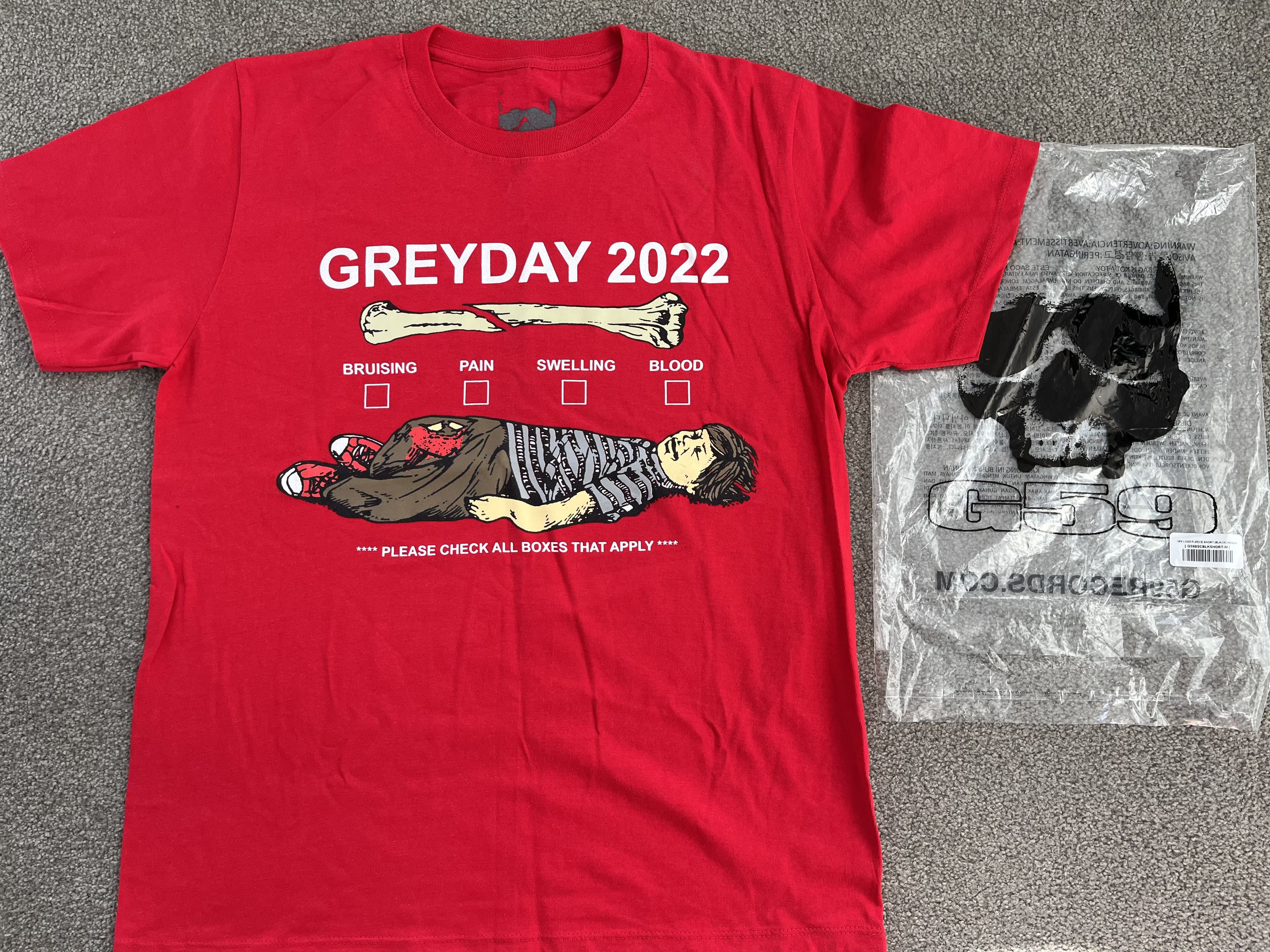 Pouya & $uicideboy$ Merch G59 Suicideboys Grey Day 2022 Tee Official ...