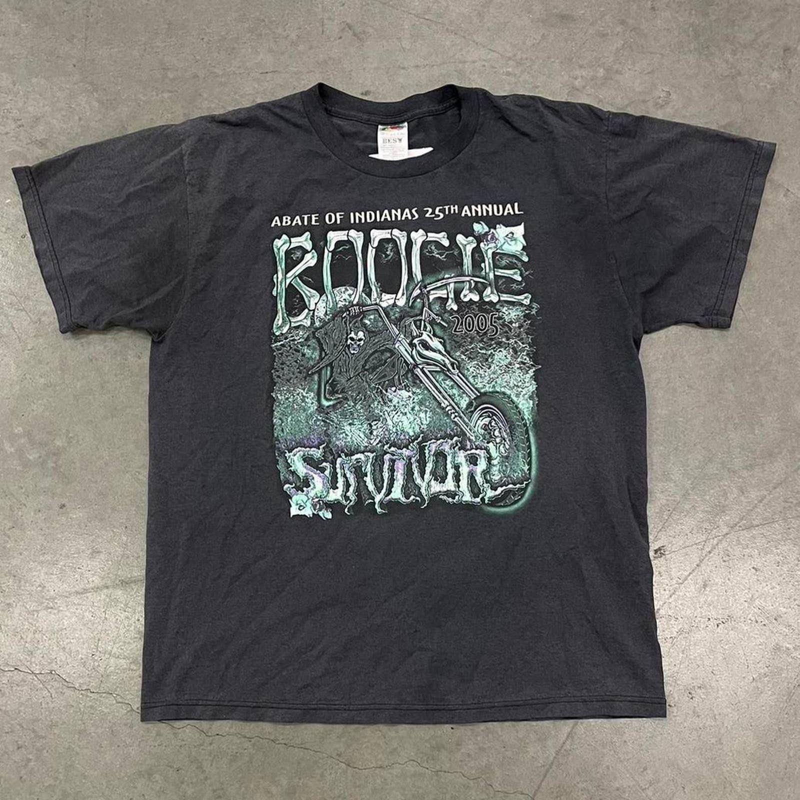 Fruit Of The Loom Death reaper biker boogie survivor Midwest biker fest ...