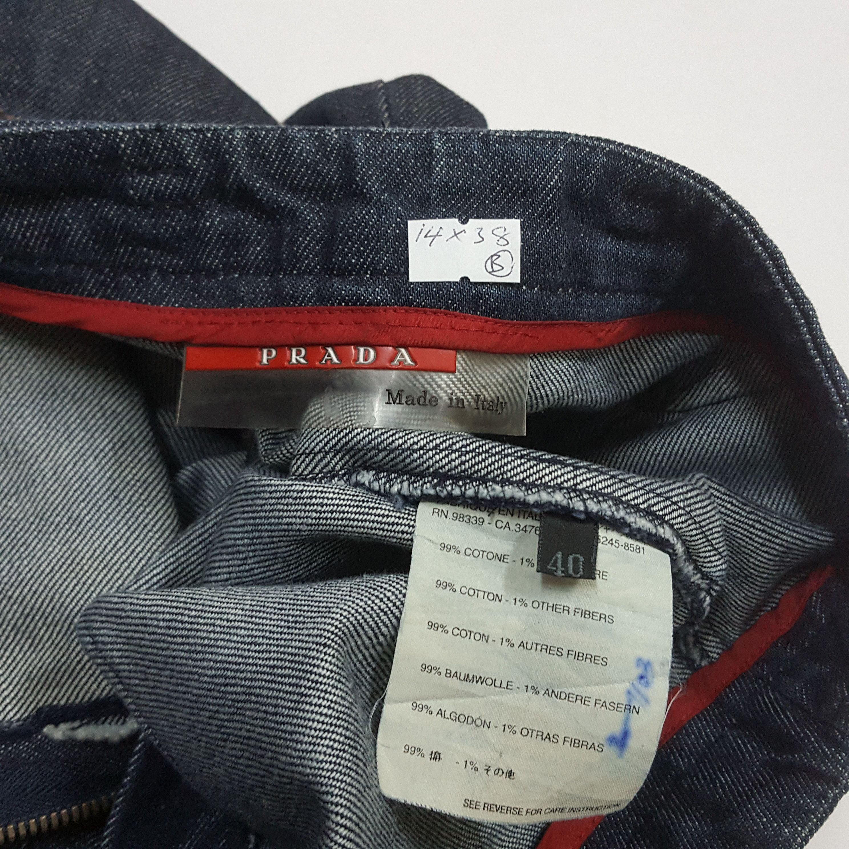 Vintage Vintage PRADA nice design denim jeans for women's | Grailed