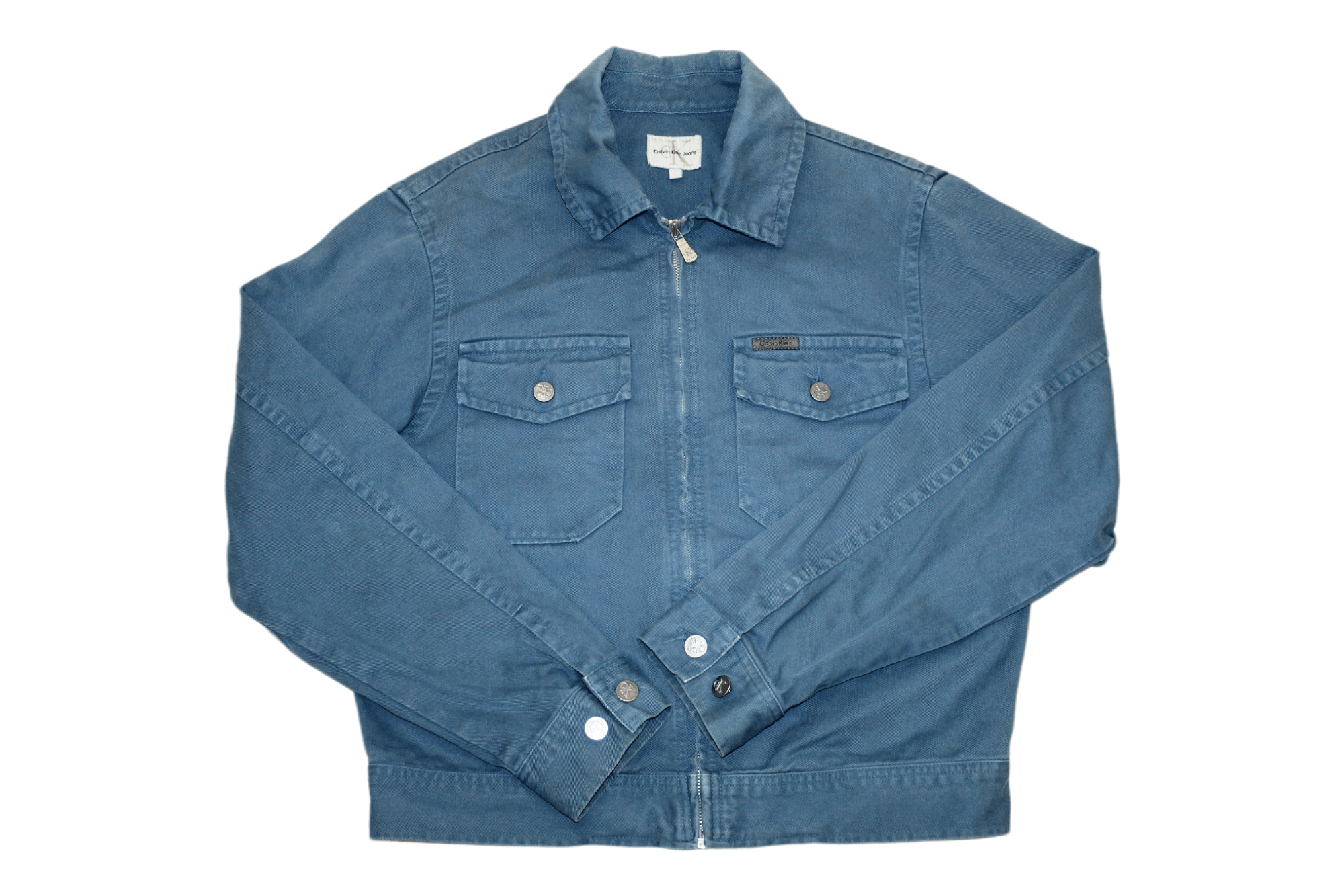Calvin Klein 80s Rare Calvin Klein Jeans Blue Denim Cropped Jacket ...