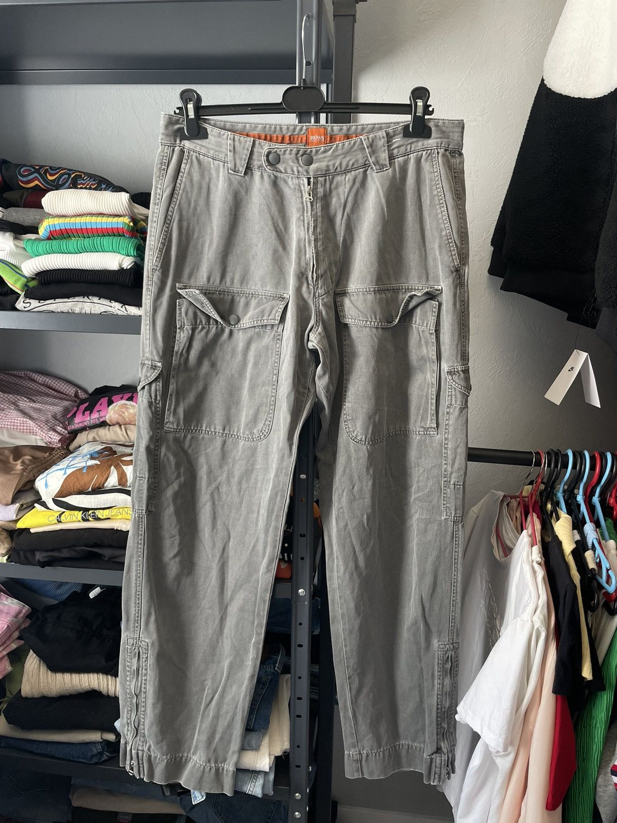 Hugo Boss × Streetwear × Vintage Vintage Hugo Boss Cargo Garment Dyed ...
