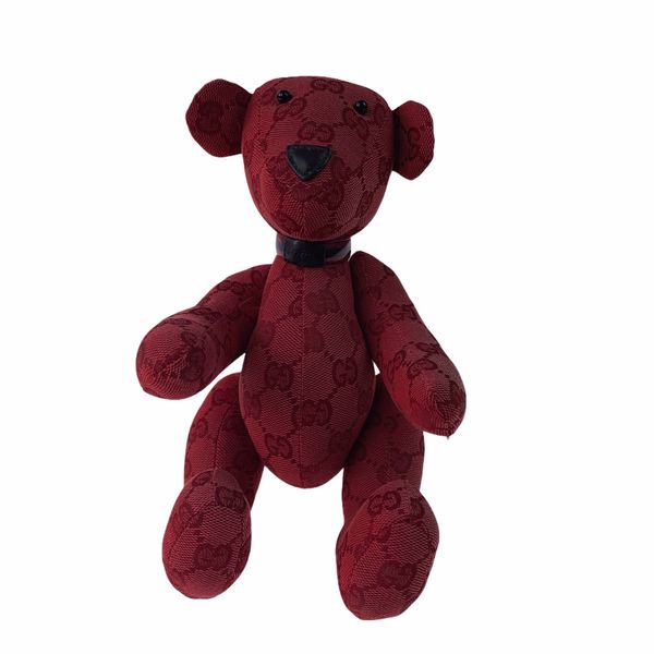 Gucci Gucci Red Monogram Teddy Bear | Grailed