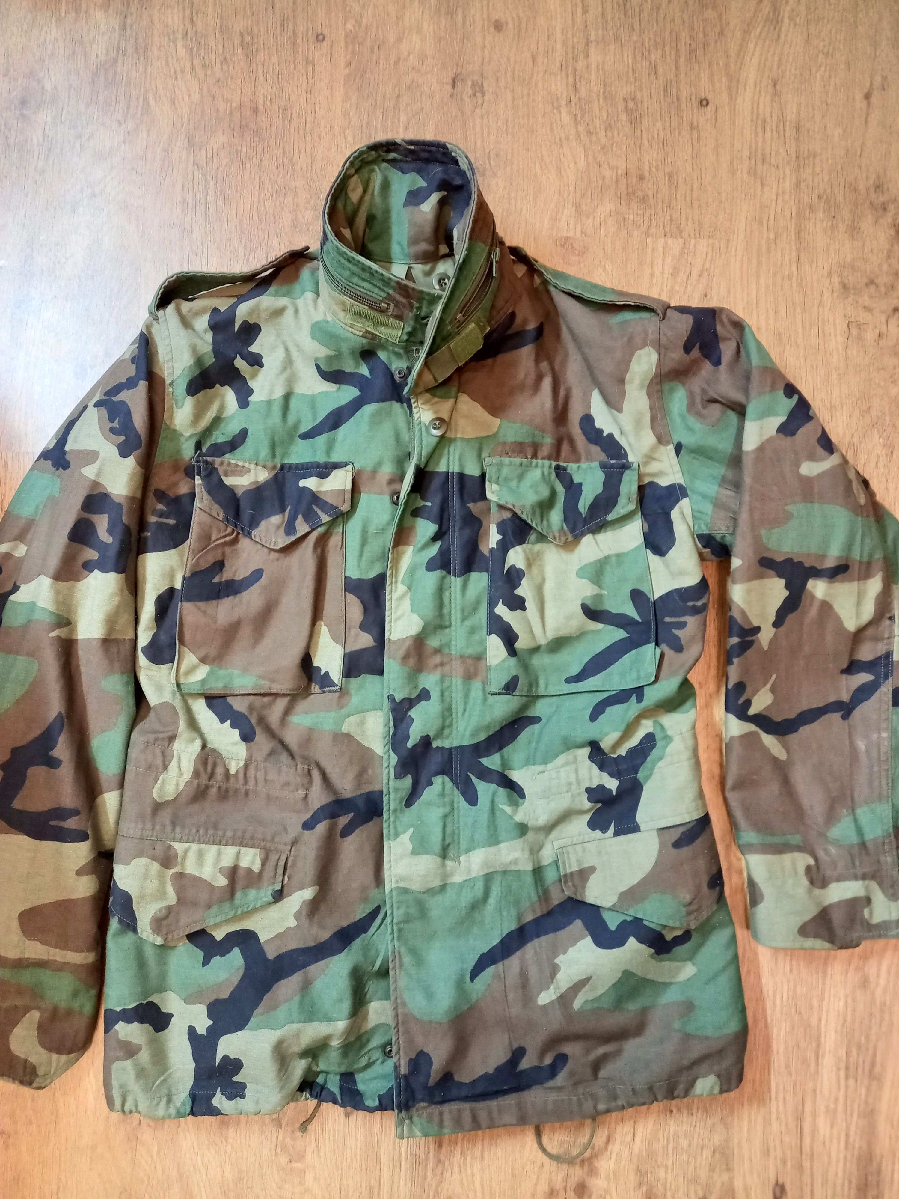 Vintage Vintage 80’s M65 Woodland Camouflage Field Jacket | Grailed