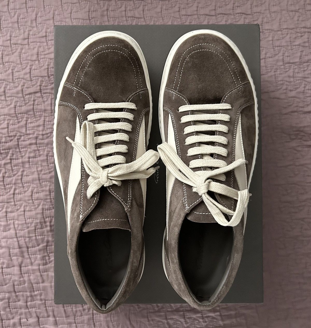 Rick Owens RICK OWENS DUST BROWN SNEAK VINTAGE VANS *RARE* SS23 | Grailed