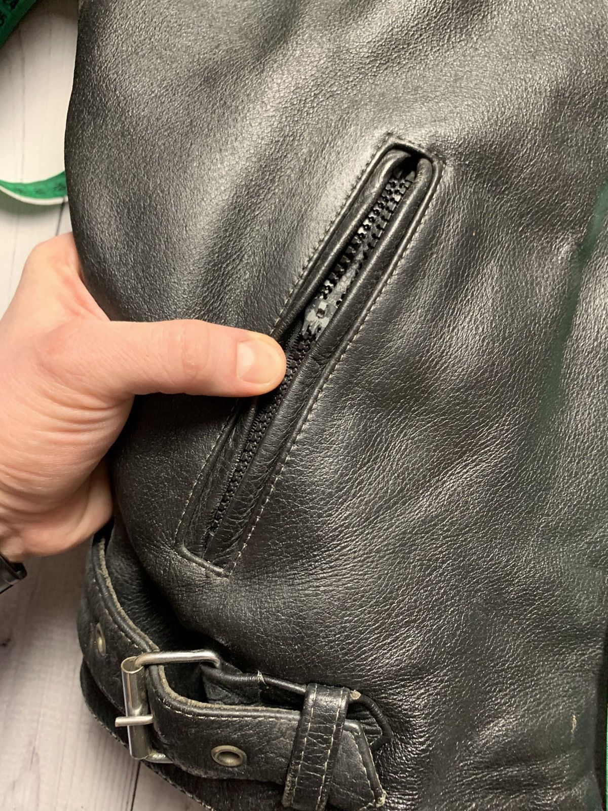 Leather Jacket × Racing × Vintage Vintage Moto Racing jacket Michelin ...