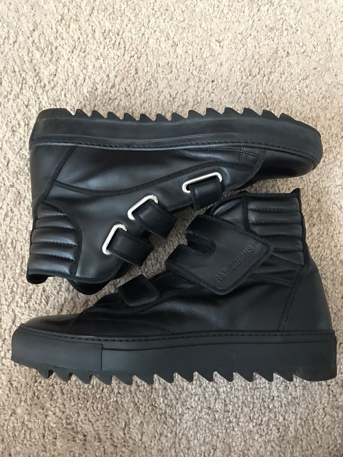 Raf Simons Classic Velcro Extreme vibram Sole | Grailed