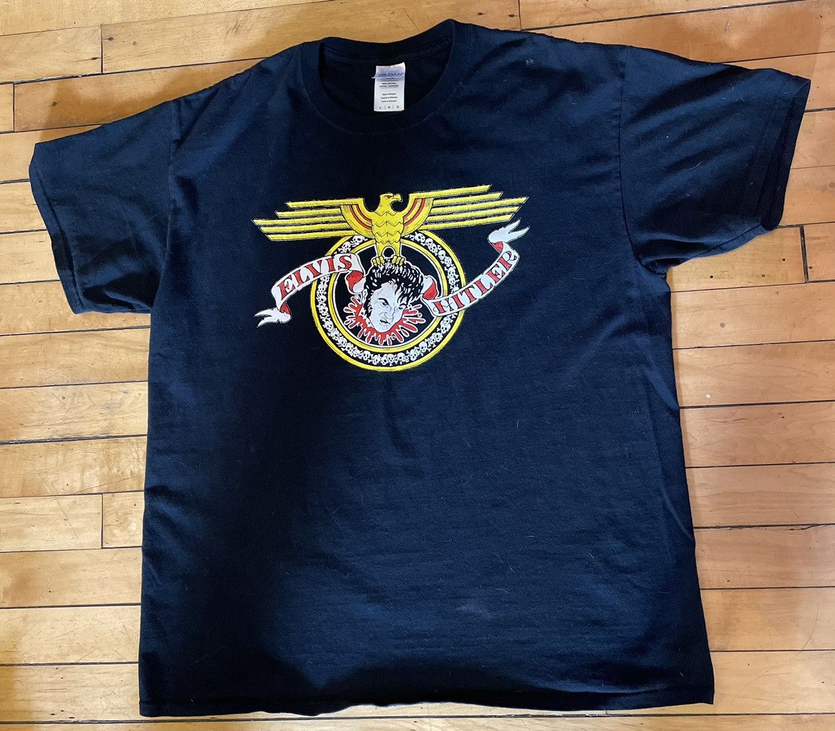 Band Tees × Vintage VERYRARE Vintage 90s Psychobilly Band ELVIS HITLER ...