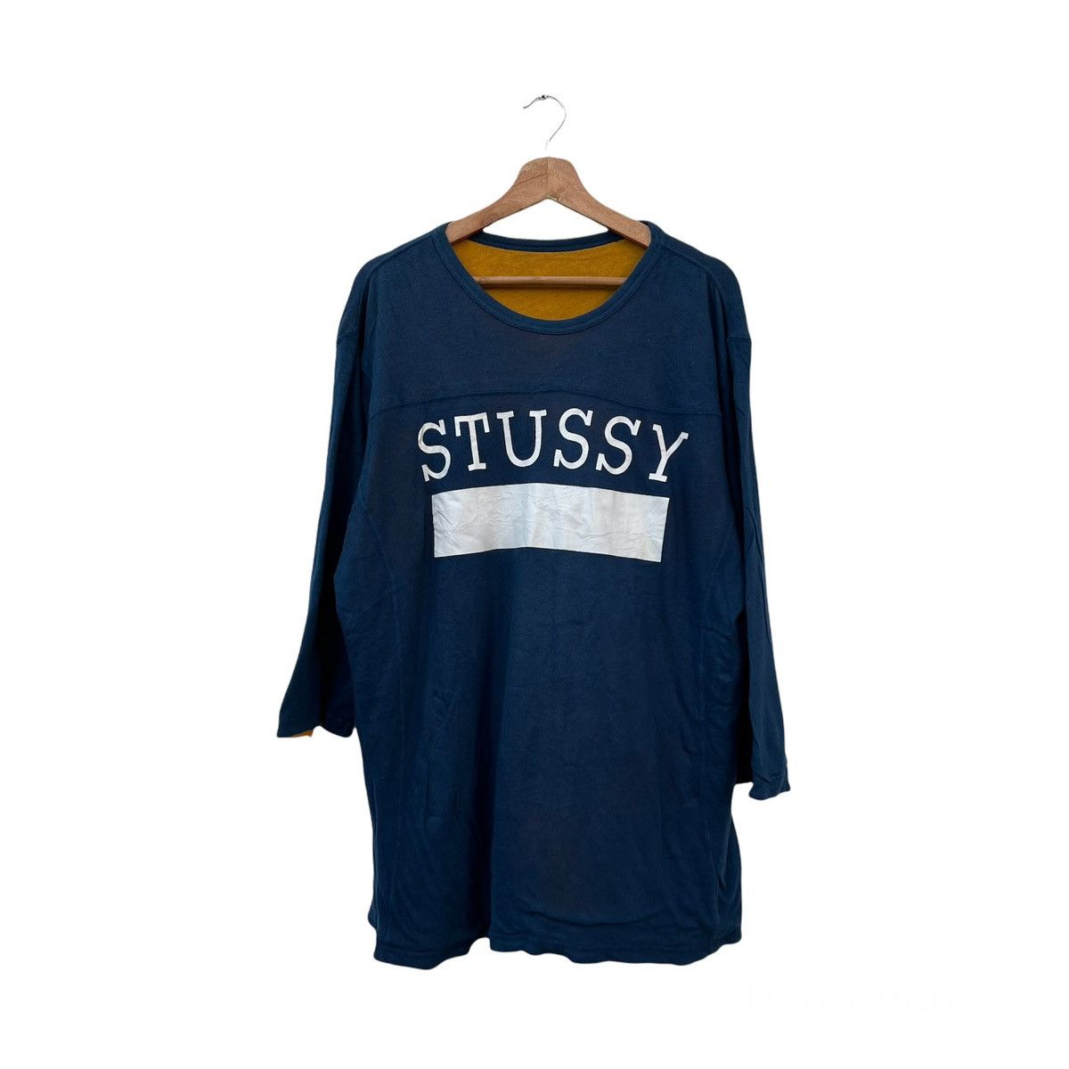 Streetwear × Stussy 💥RARE REVERSIBLE STUSSY LOS ANGELES PARIS BIG LOGO ...