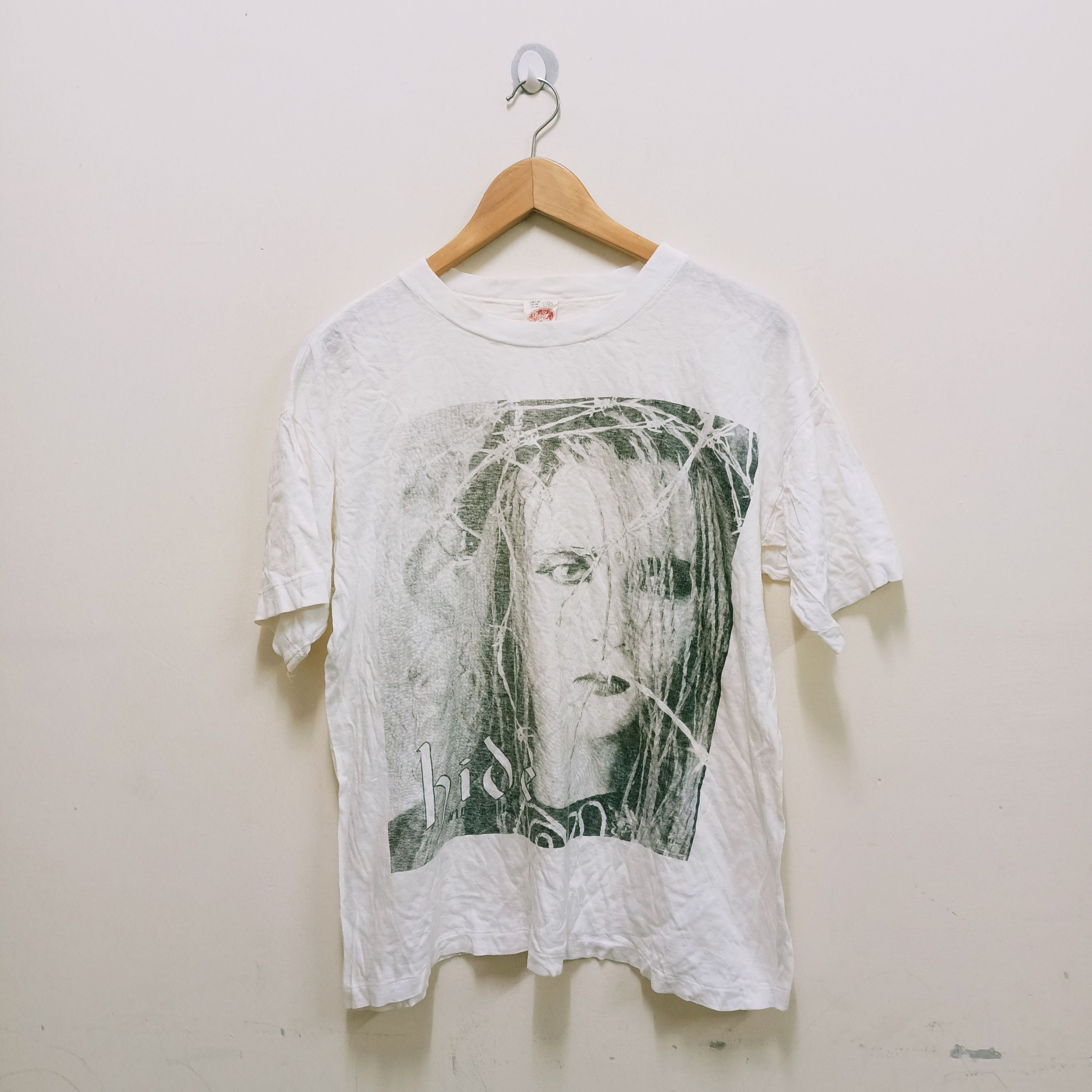 Band Tees × Vintage Vintage rare photo print Hide Japan X Bands | Grailed