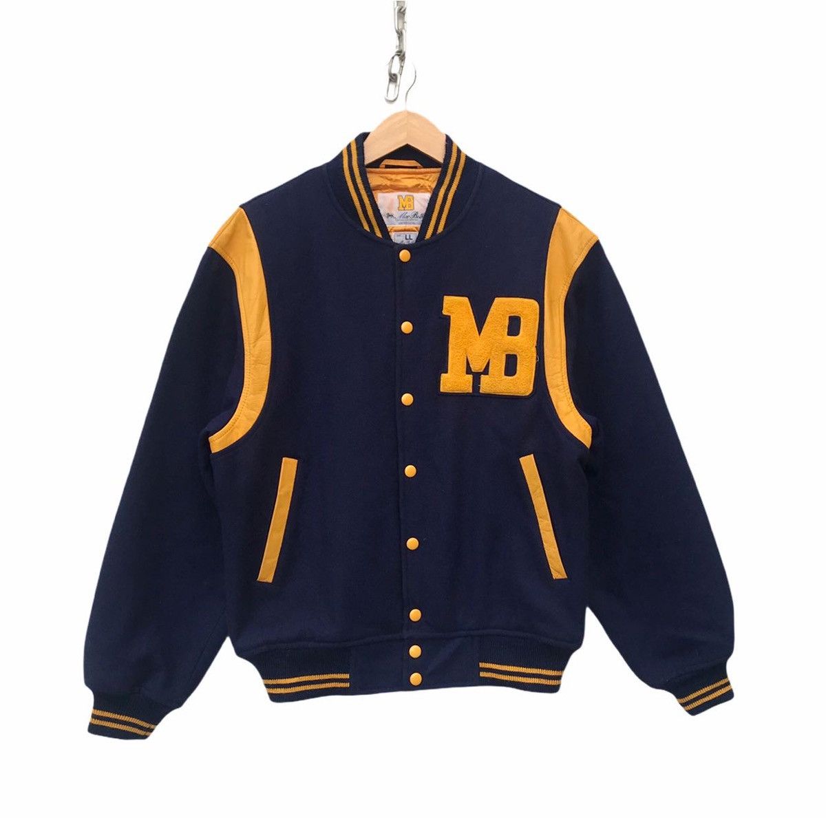 Macbeth × Varsity Jacket Macbeth Varsity Jacket Mac Beth Streetwear Hip ...