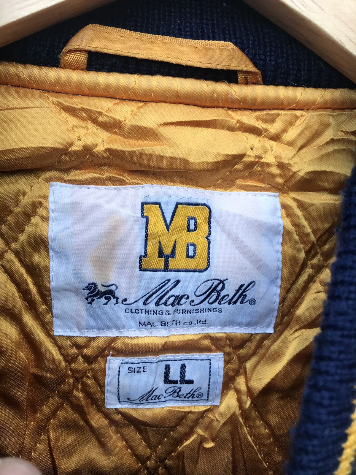 Macbeth × Varsity Jacket Macbeth Varsity Jacket Mac Beth Streetwear Hip ...