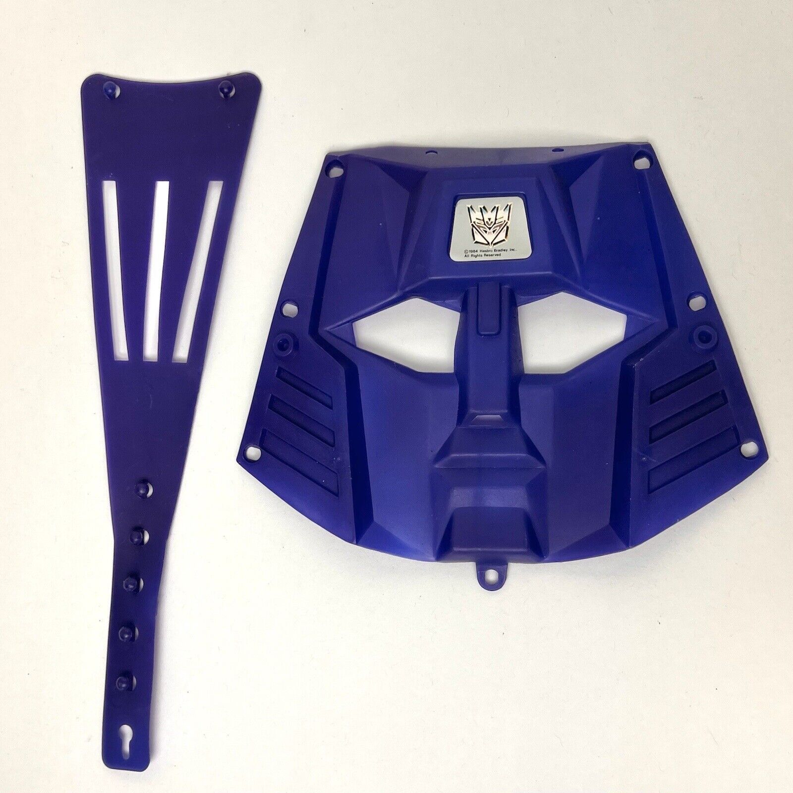 Vintage 1984 Transformers Decepticon Dress Up Face Mask Cosplay Hasbro ...
