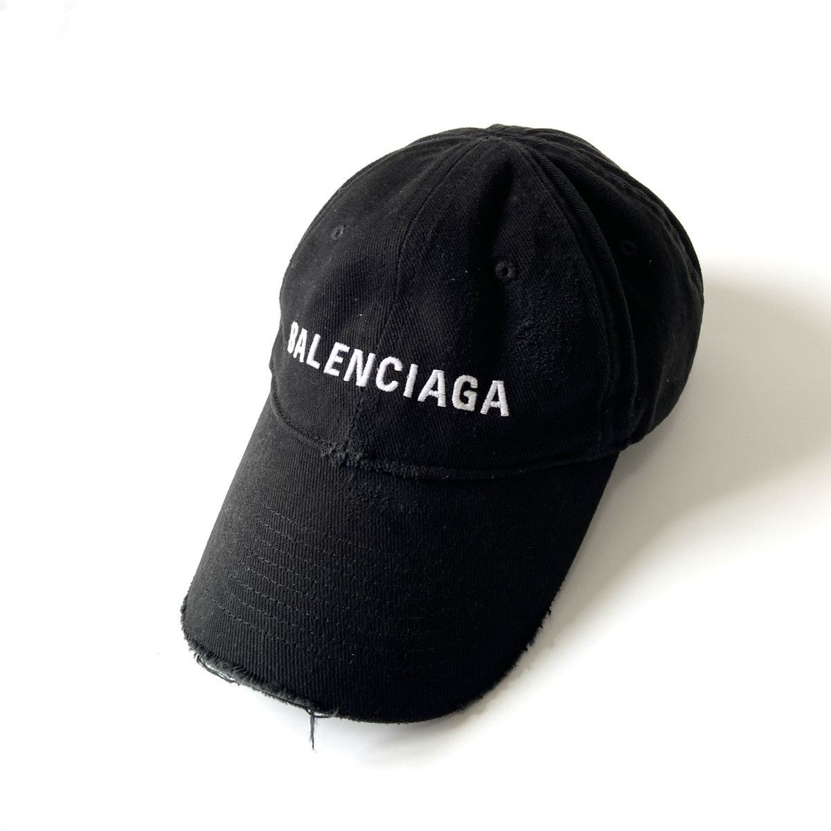 Balenciaga *LAST DROP*BALENCIAGA LOGO EMBROIDERED DESTROYED CAP SS21-22 ...