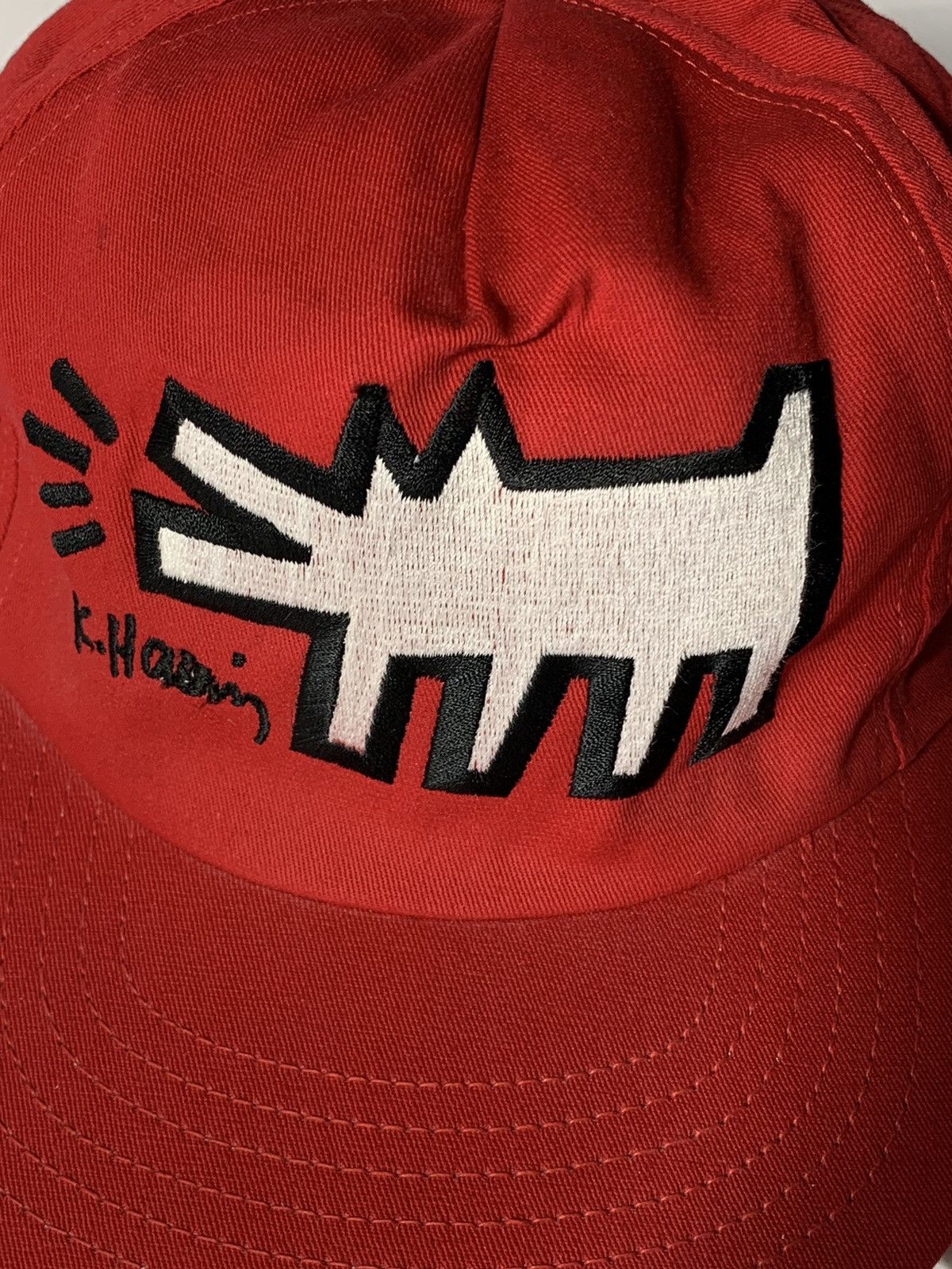 Keith Haring × Vintage Keith Haring "Barking Dog" Pop Shop Cap Hat ...