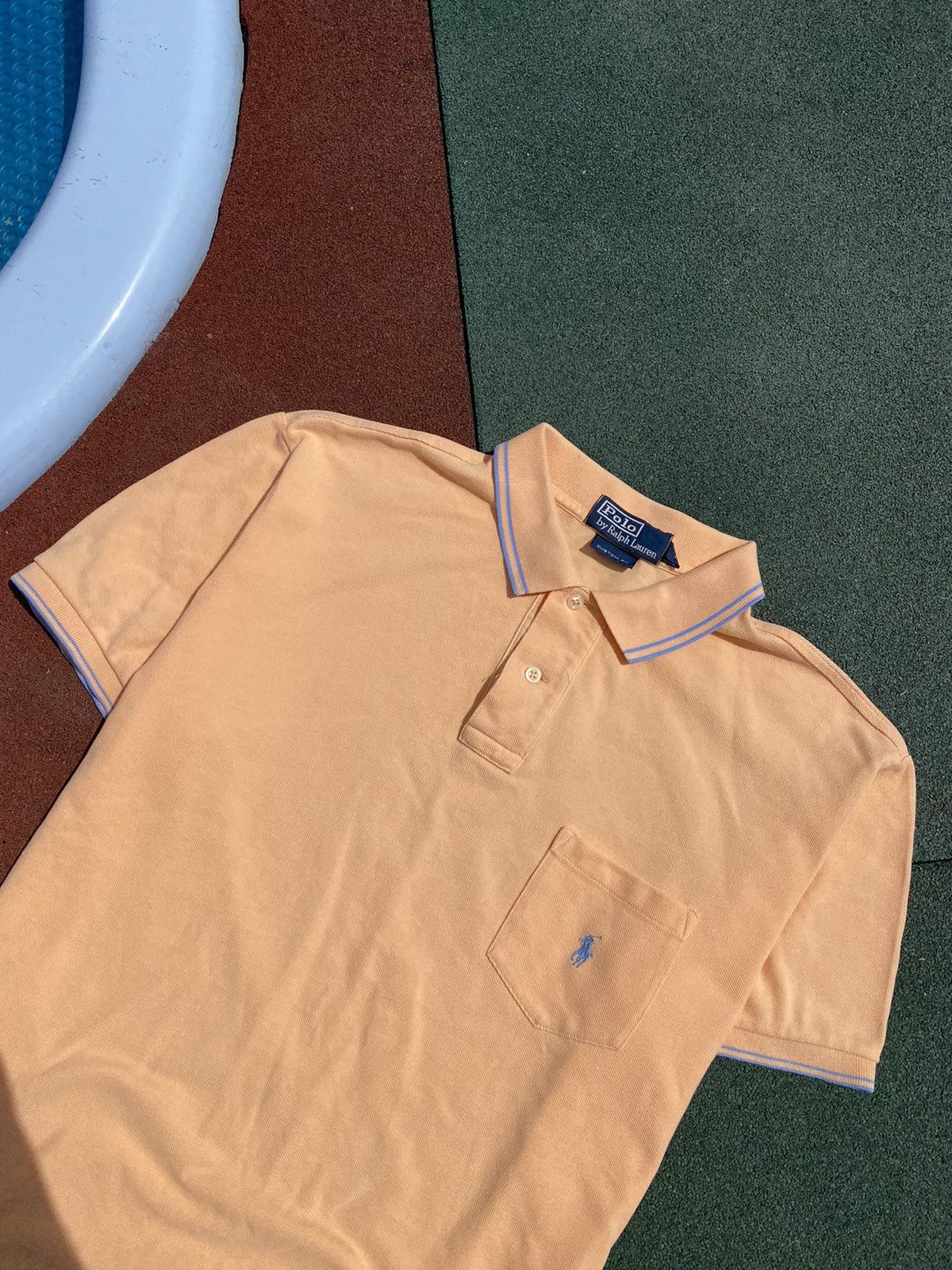 Ralph Lauren Polos Polo Ralph Lauren peach color vintage mini pocket ...