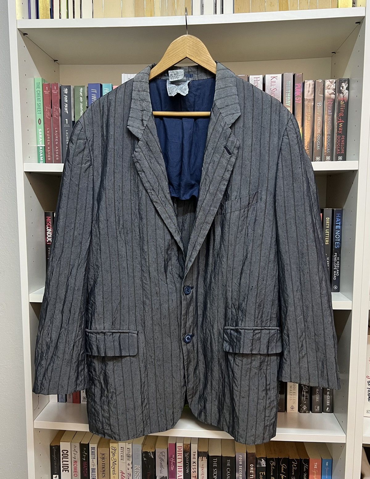 Comme des Garcons AD1998 CDG Homme Plus Shiny Linen Blazer | Grailed