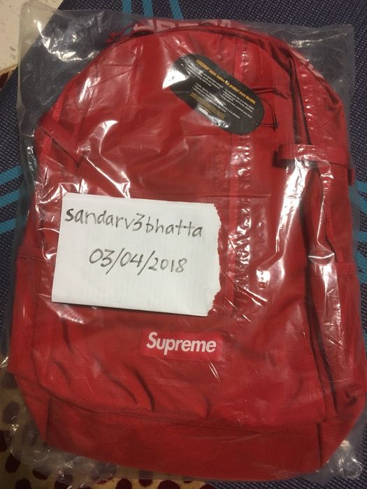 Supreme Supreme Red Backpack SS18 | Grailed