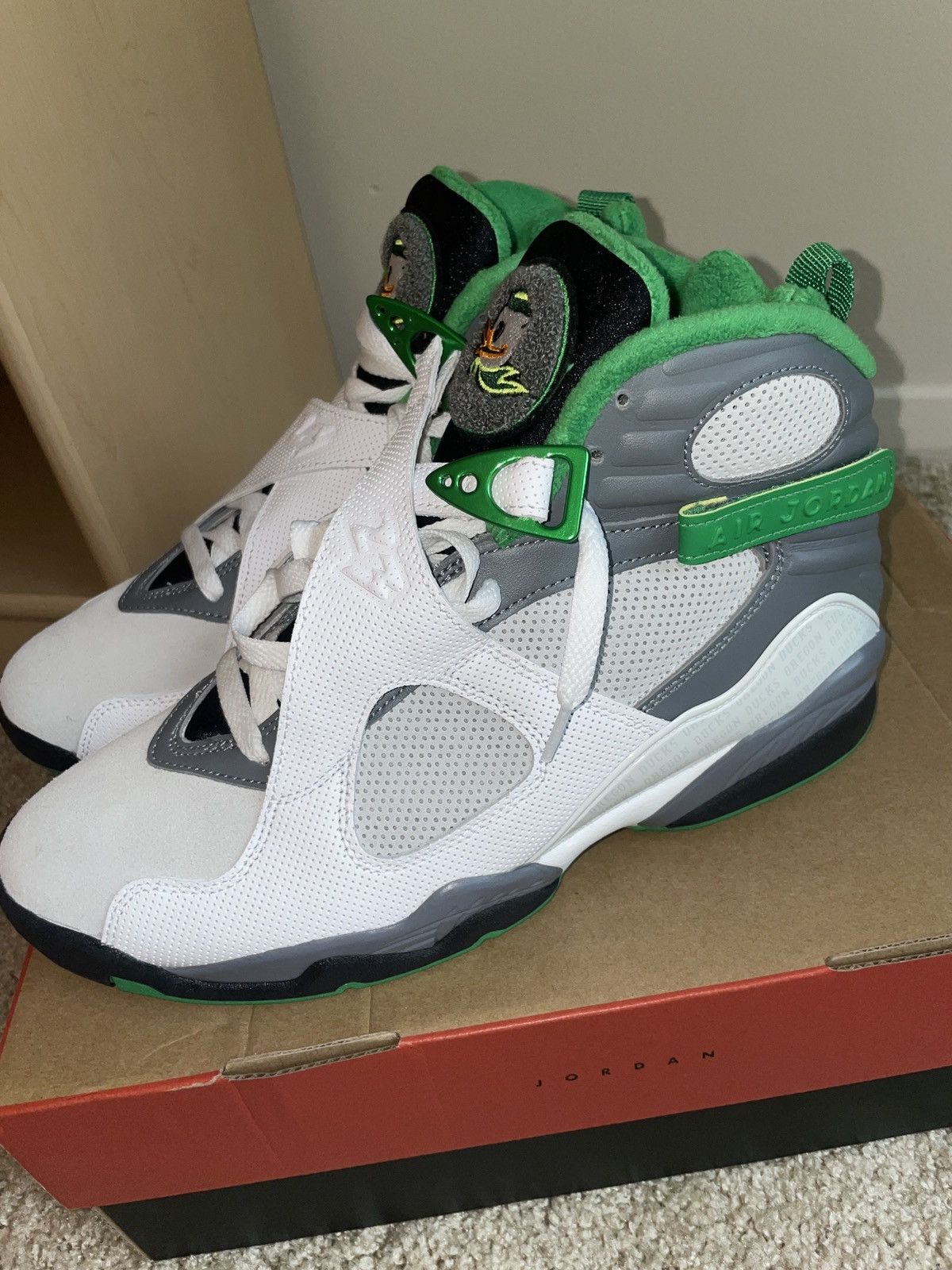 Jordan Brand Jordan 8 Retro Oregon Duck PE Sample 114/270 | Grailed