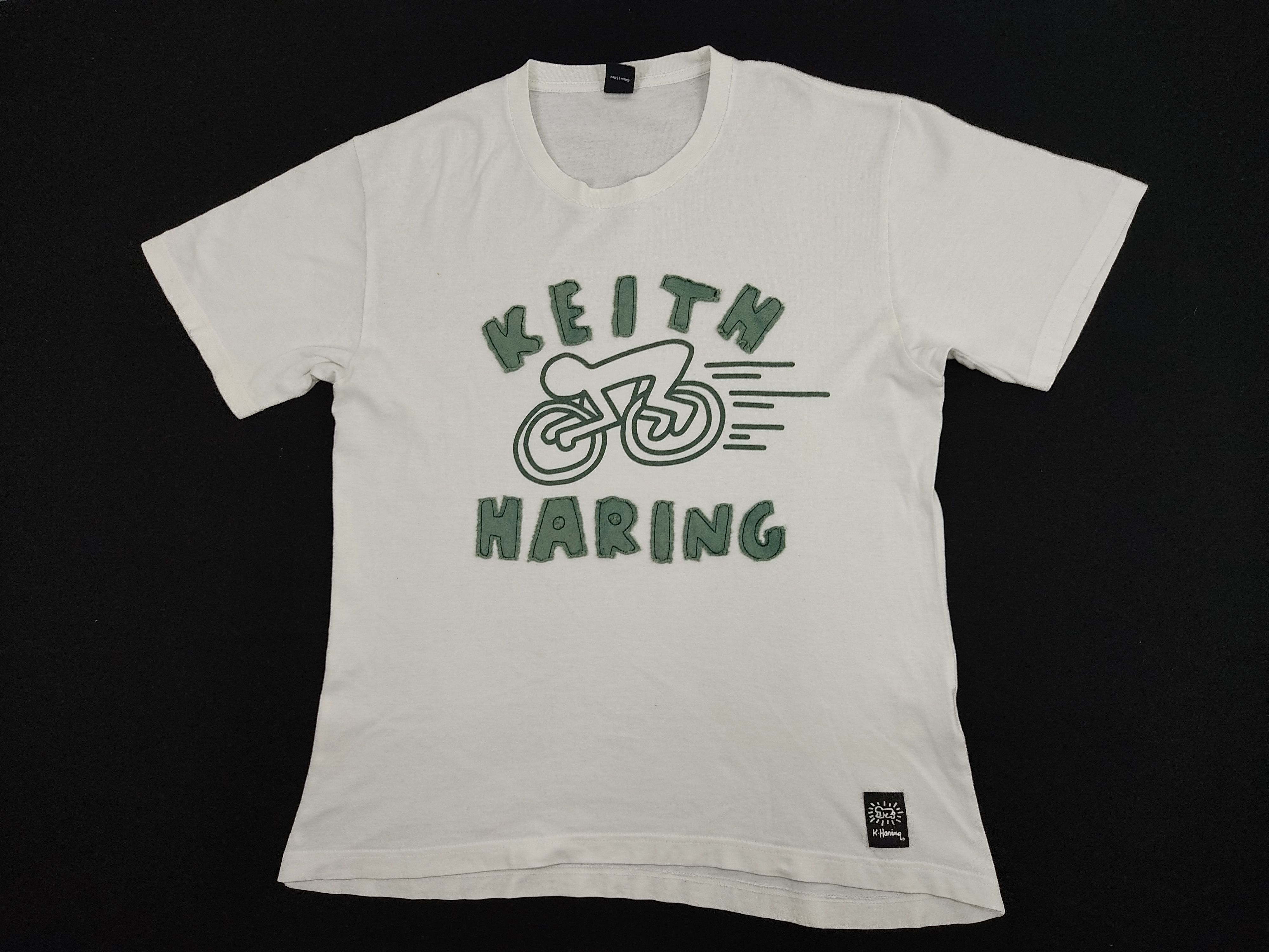 Designer × Keith Haring × Streetwear Keith Haring Bicycle Art Big Logo ...