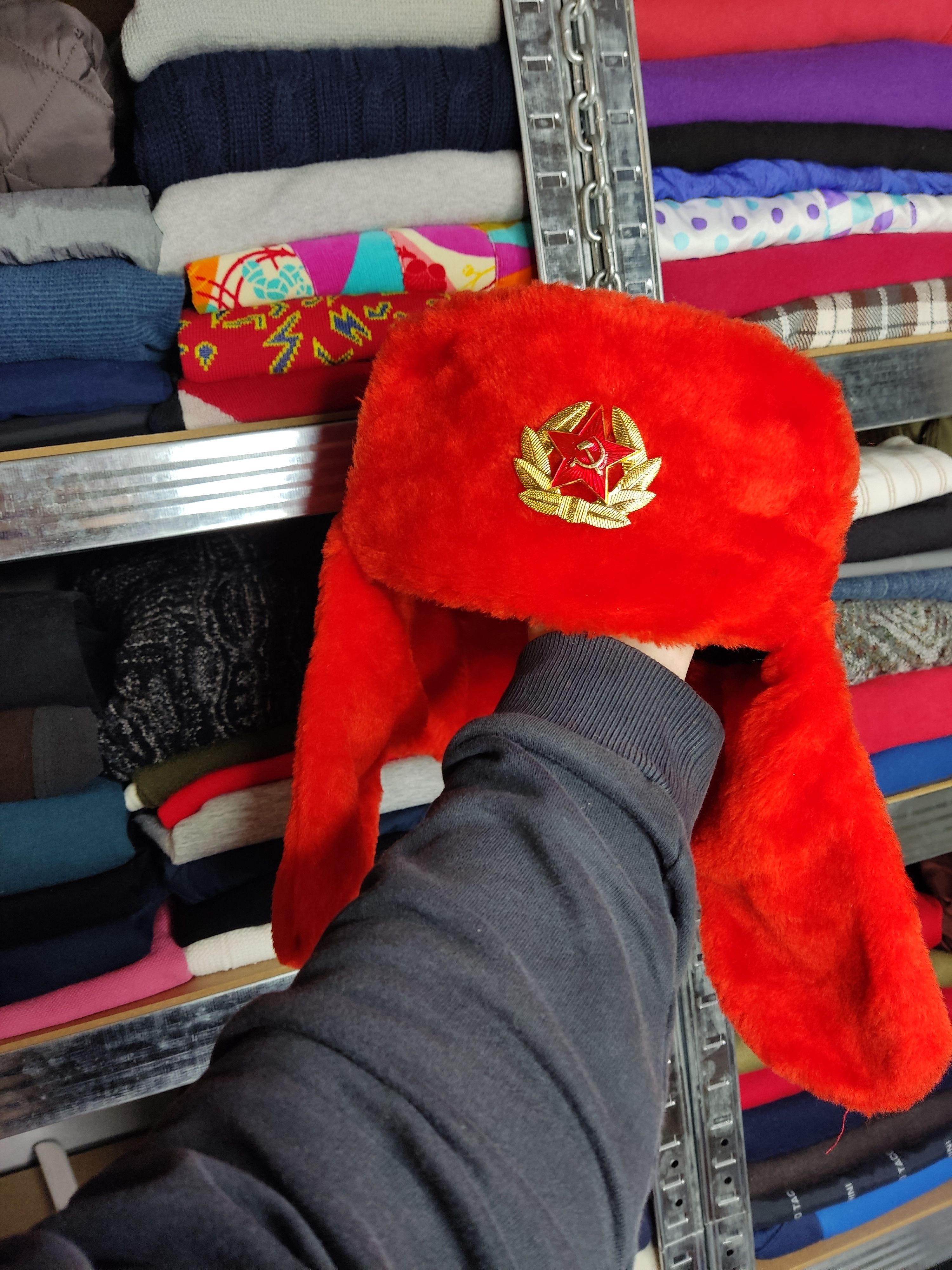 Cccp × Military × Vintage USSR VINTAGE RED ARMY WINTER BEANIE HAT ...