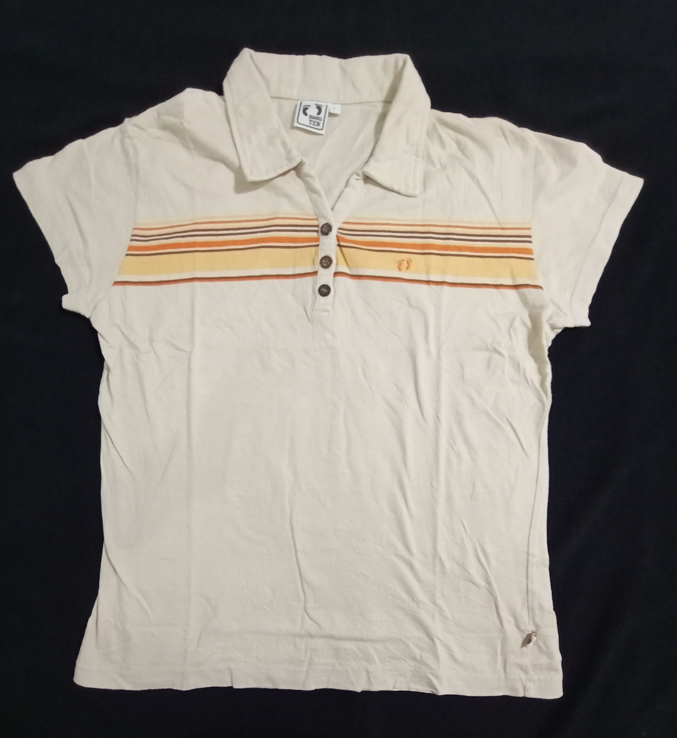 Hang Ten Hang Ten Brand Polo Tee Embroidery Logo | Grailed