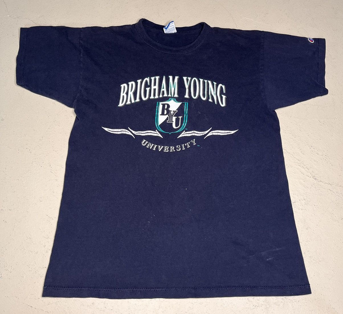 Vintage 1980s BYU Champion T-Shirt | Grailed