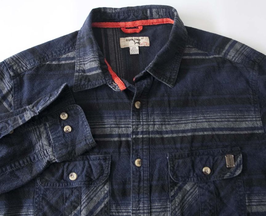 Triple 5 Soul Triple Five Soul Shirt Dark Blue Size M | Grailed