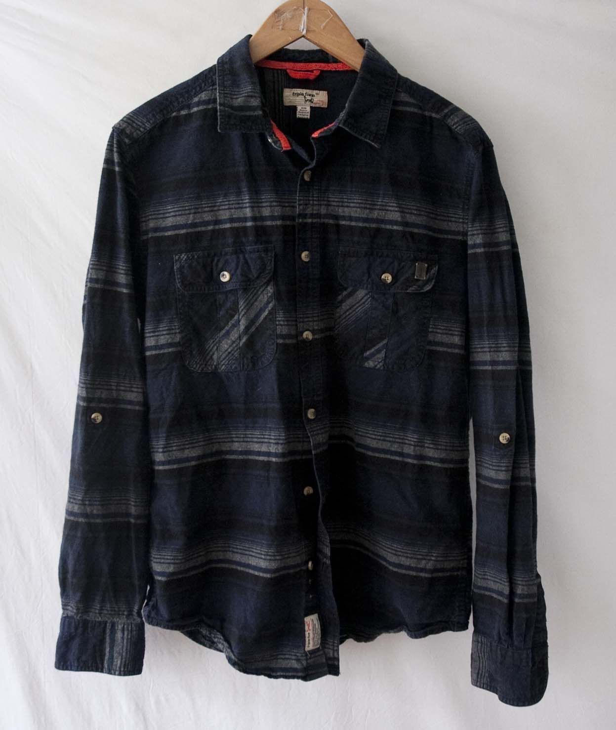 Triple 5 Soul Triple Five Soul Shirt Dark Blue Size M | Grailed