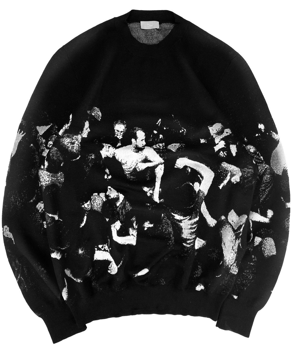 Dior AW17 Dior Homme x Dan Witz Moshpit Negative Knitted Sweater | Grailed