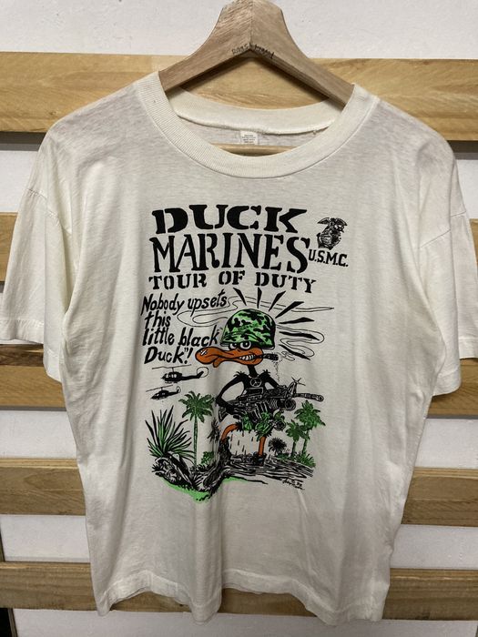 Vintage Vintage 80s USMC Duck Marines Tshirt | Grailed