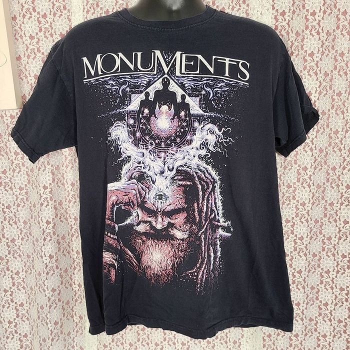 Fruit Of The Loom Vintage 90s fruit of the loom monuments band t-shirt ...