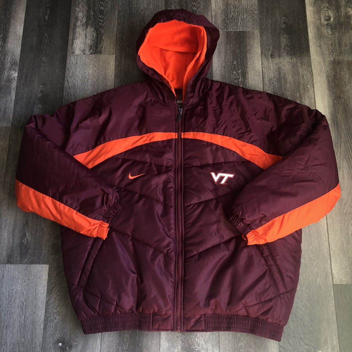 American College × Nike × Vintage Vintage 1990s Nike Virginia Tech ...