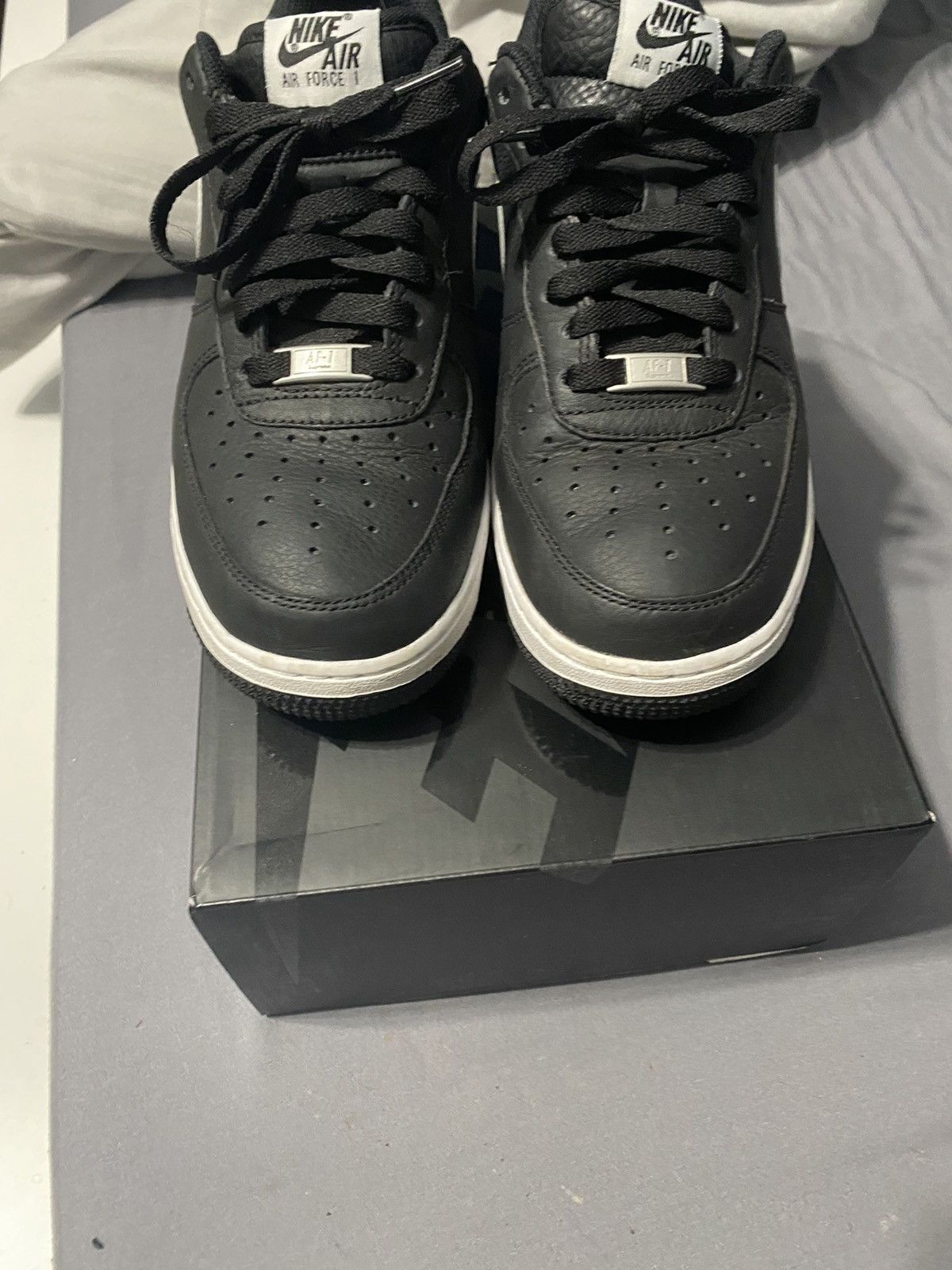 Comme des Garcons × Nike × Supreme Split Air Force 1 Low Black 2018 cdg ...
