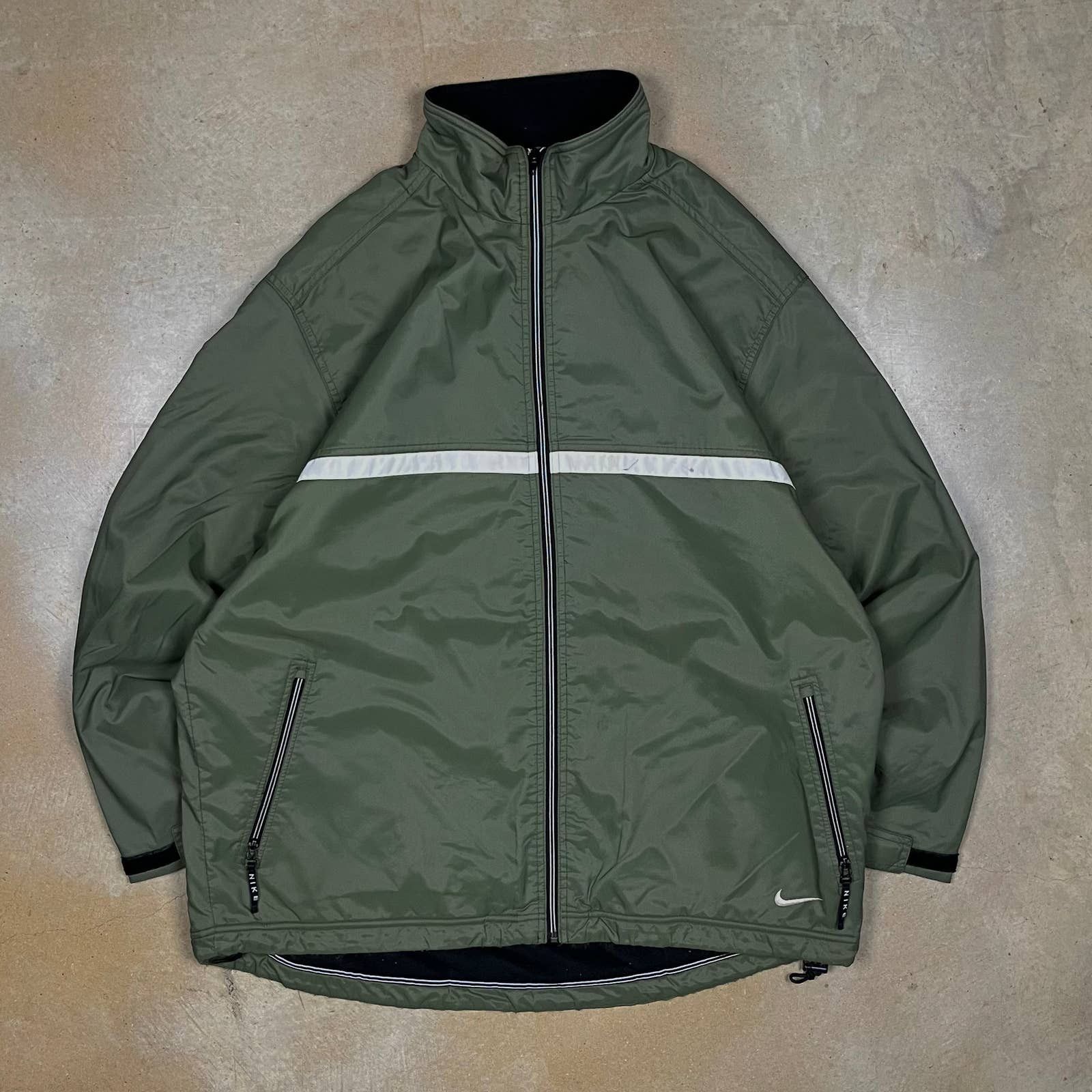 Nike × Streetwear × Vintage 90s Green Nike Light Jacket XXL N54 | Grailed