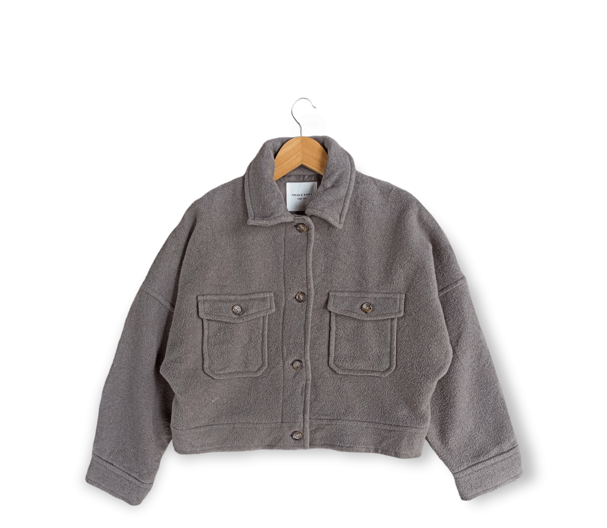 Japanese Brand Freaks Store Cropped button up wool jacket | Grailed