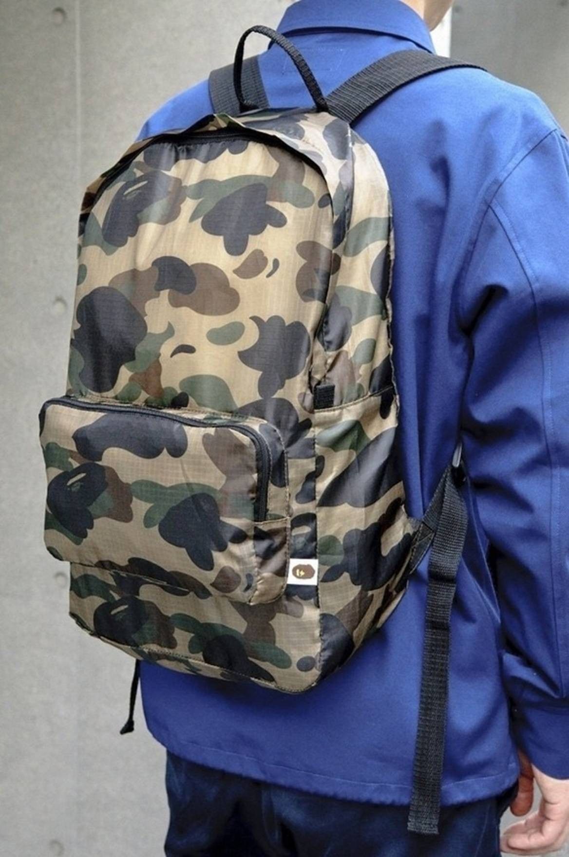 Bape Bape Backpack Camo Packable A Bathing Ape Book Bag | Grailed