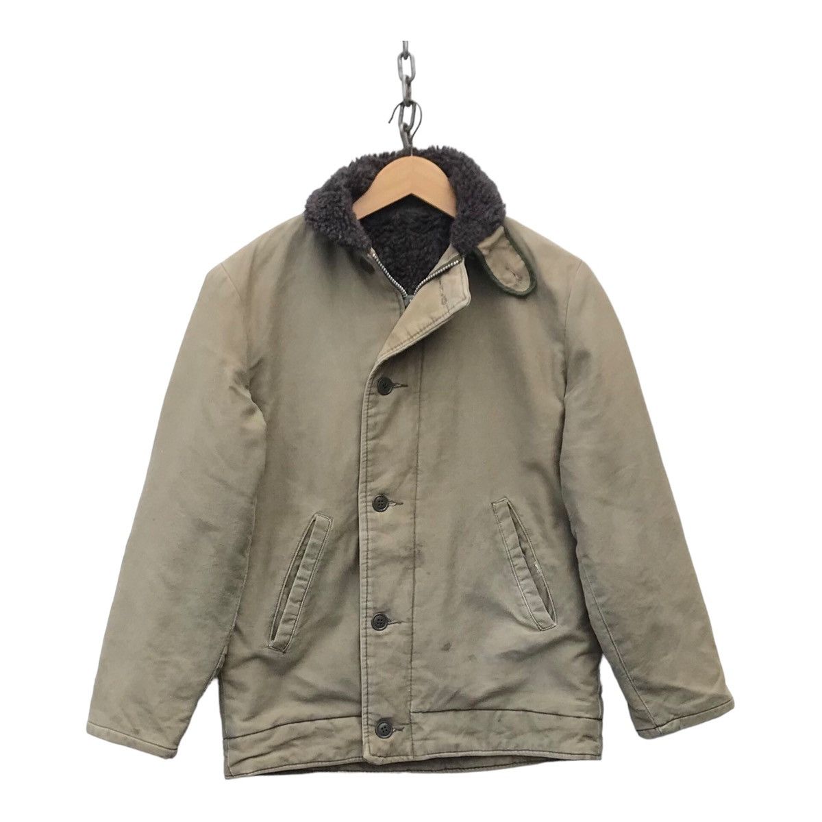 Vintage Vintage Military Deck Jacket EMAR Zipper ( STAINS ) | Grailed