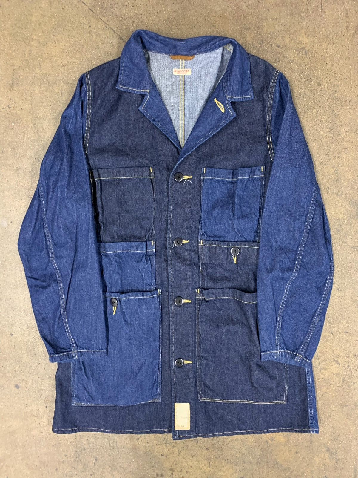 Kapital Kapital Denim Patchwork Chore Jacket | Grailed
