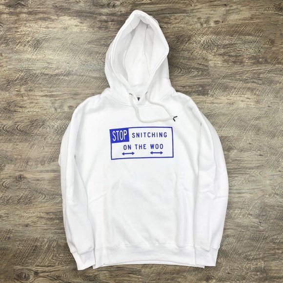 Vlone Pop Smoke x Vlone Stop Snitching Hoodie | Grailed