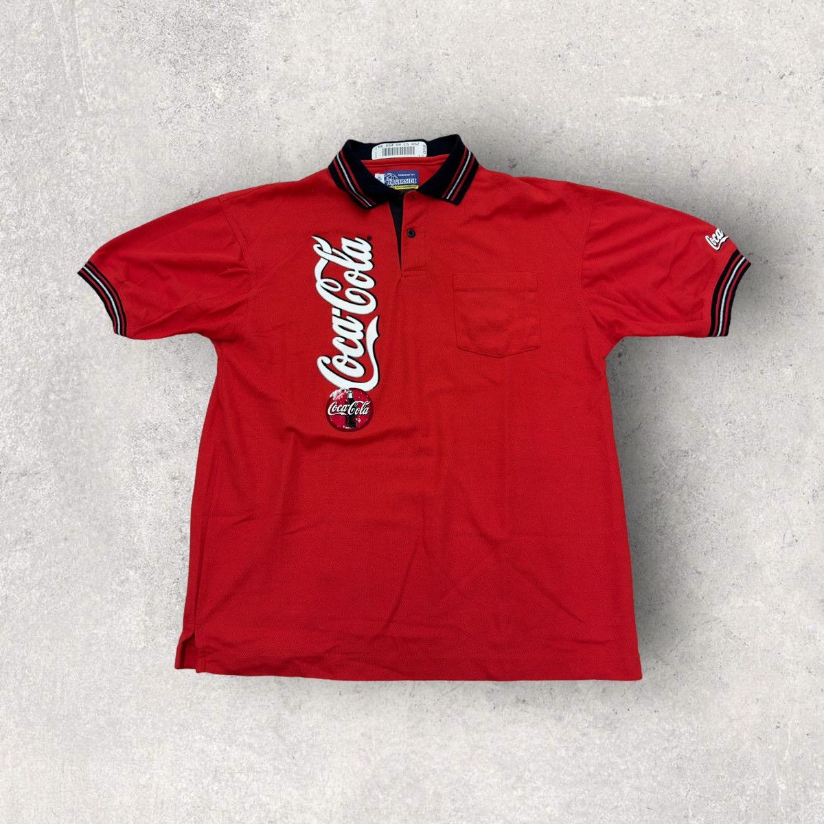 Coca Cola × Vintage Vintage Coca Cola polo shirt | Grailed